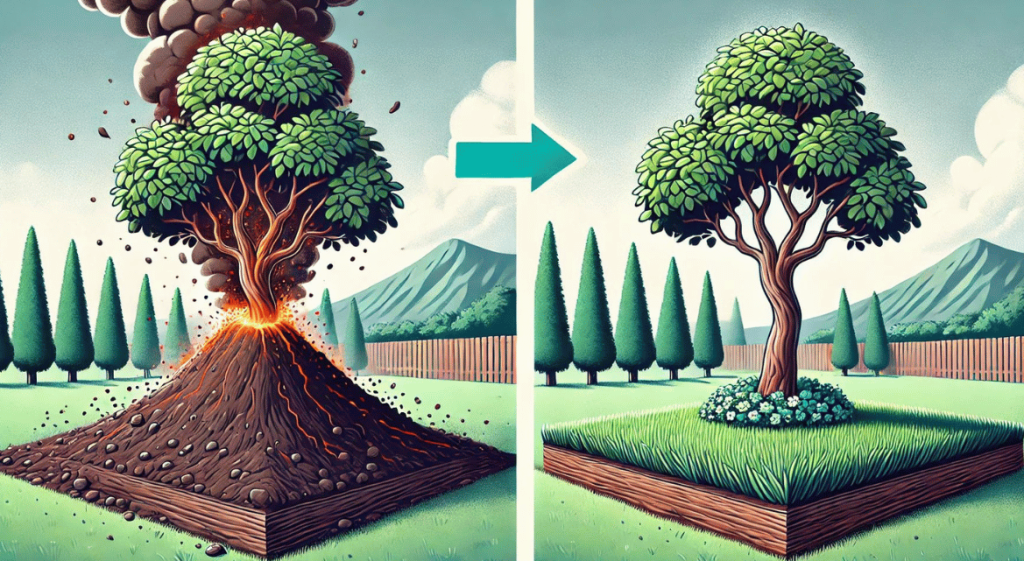 Mulching Around Trees Strobert Tree Services