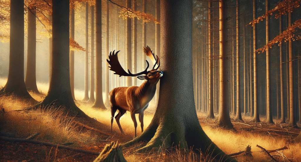 Deer Rubbing Tree | Strobert Tree Services